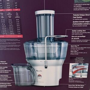 Breville | Kitchen | Breville Juice Fountain Compact With Silver Never ...